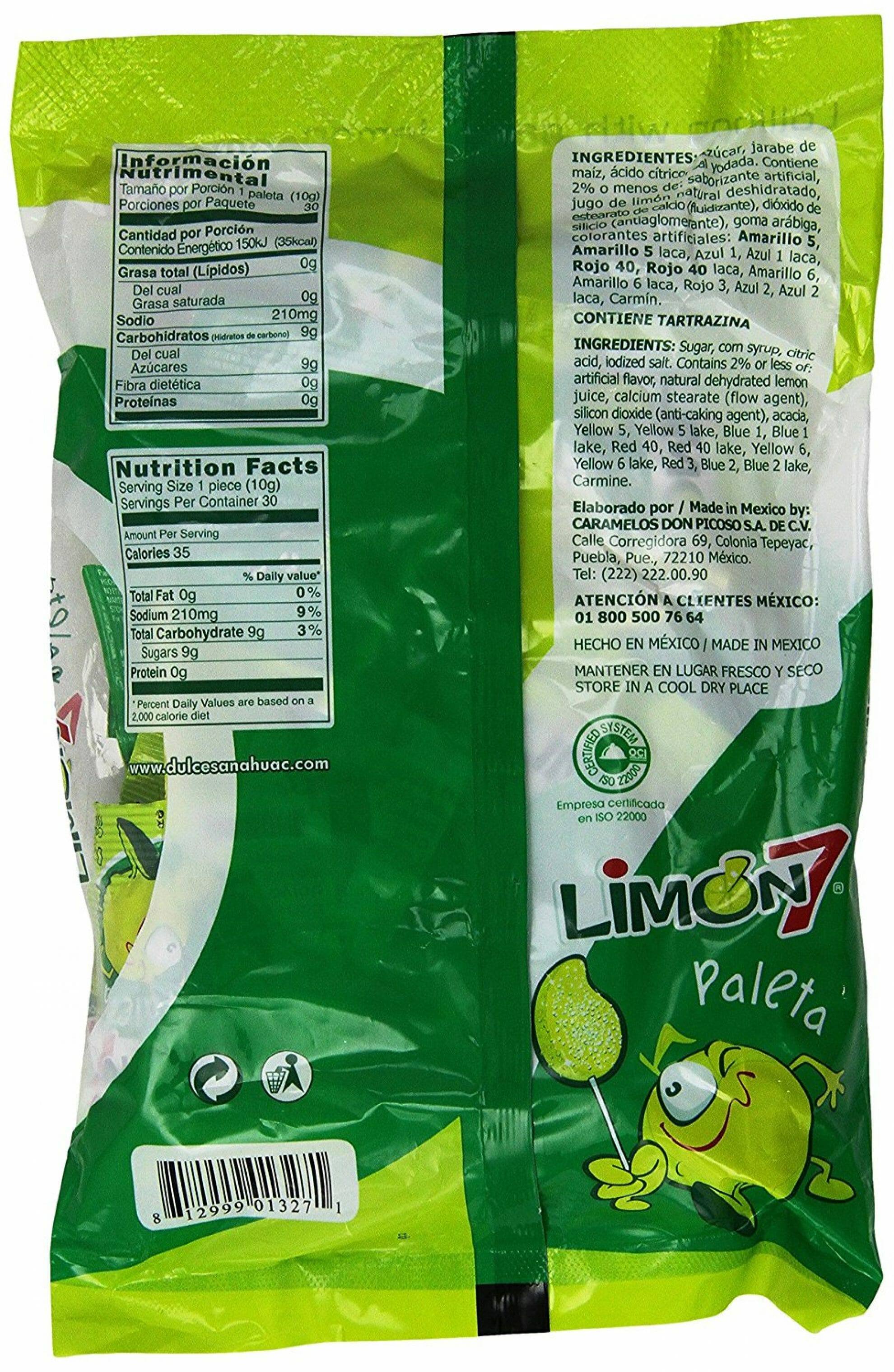 Limon 7 Paleta (Lollipop Covered with Lemon and Salt Powder) Review ...